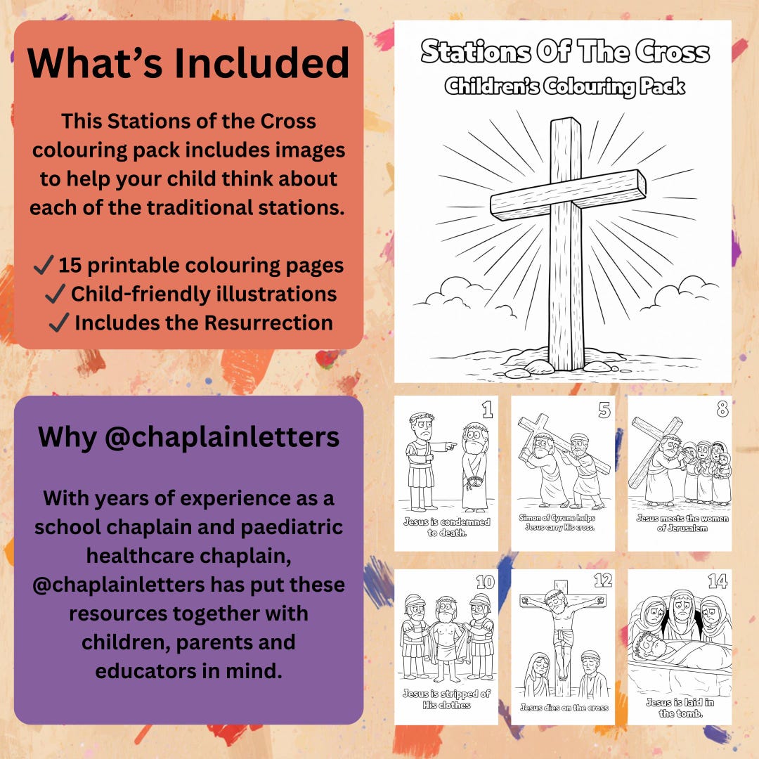 Stations of the Cross Colouring Pages for Children | Catholic Lent ...