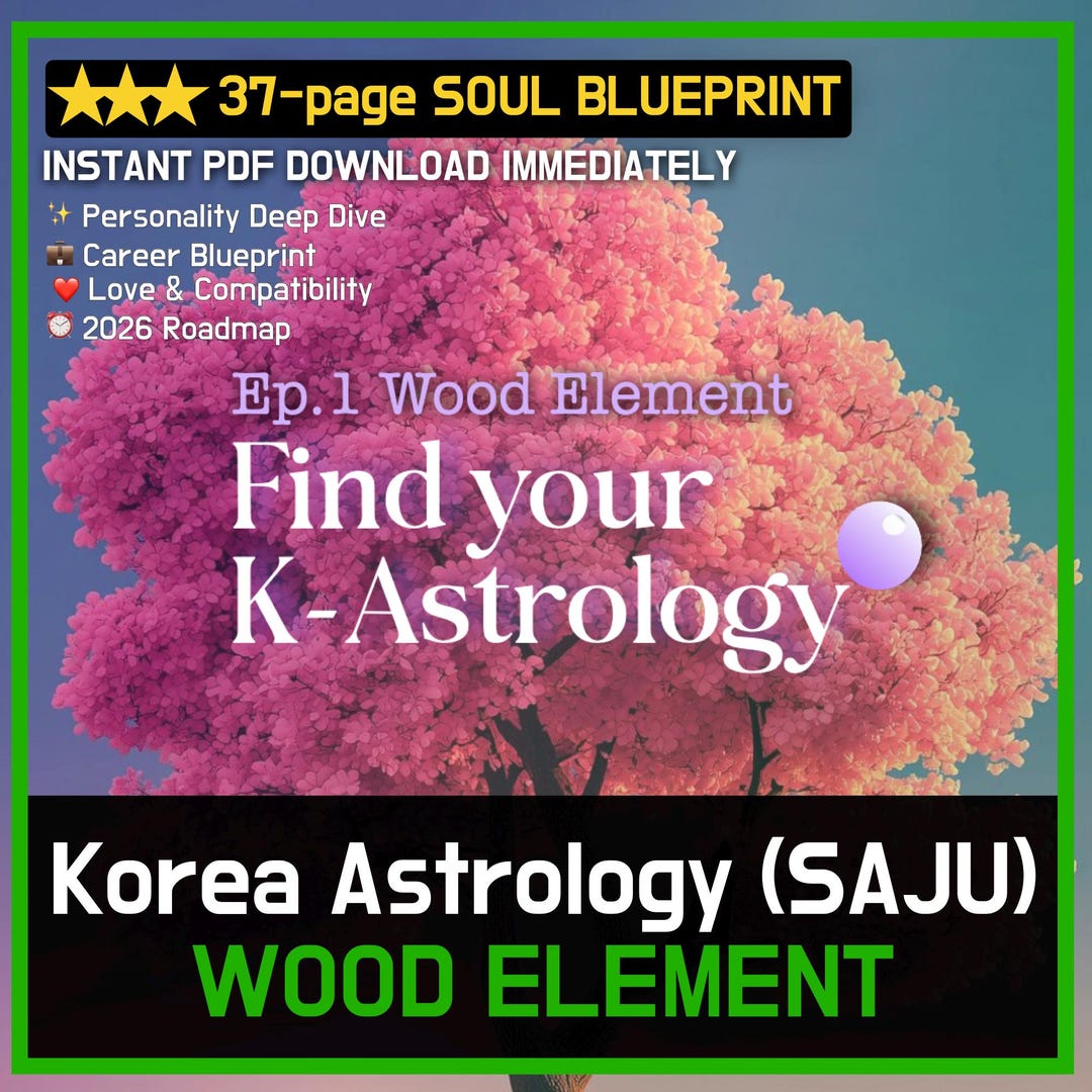 Birth Chart Reading PDF | SAJU Korean Astrology | Water Element ...