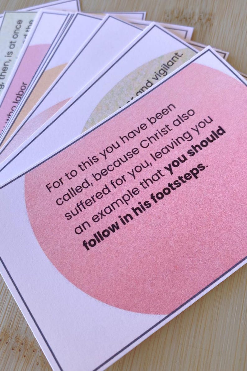 Suffering Well Printable Scripture Cards for Encouragement | Christian ...
