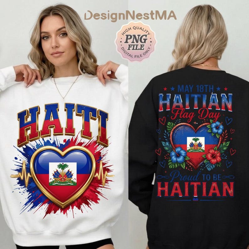 Haiti Flag Day PNG Bundle Haitian Pride Sublimation Designs 1804 Haiti ...