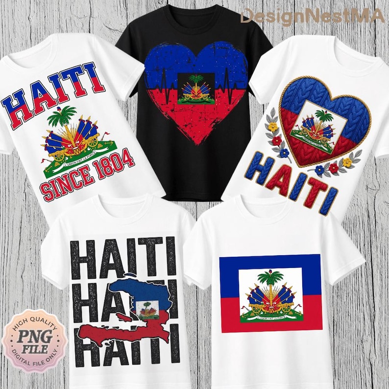 Haiti Flag Day PNG Bundle Haitian Pride Sublimation Designs 1804 Haiti ...