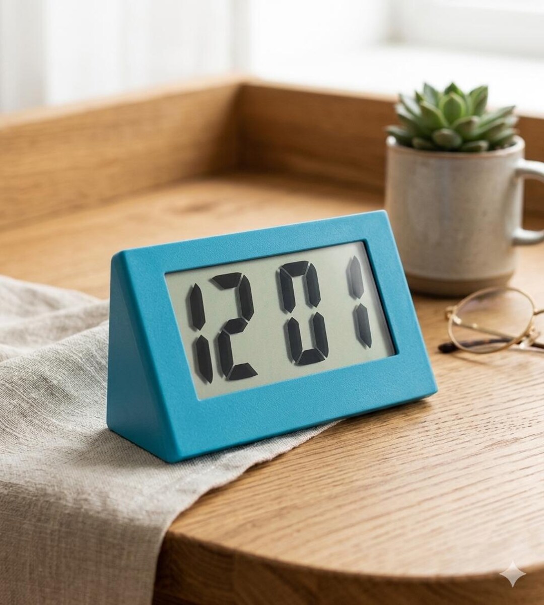 Mini Digital Clock • Portable Alarm Clock for Bedside Desk Car Student ...