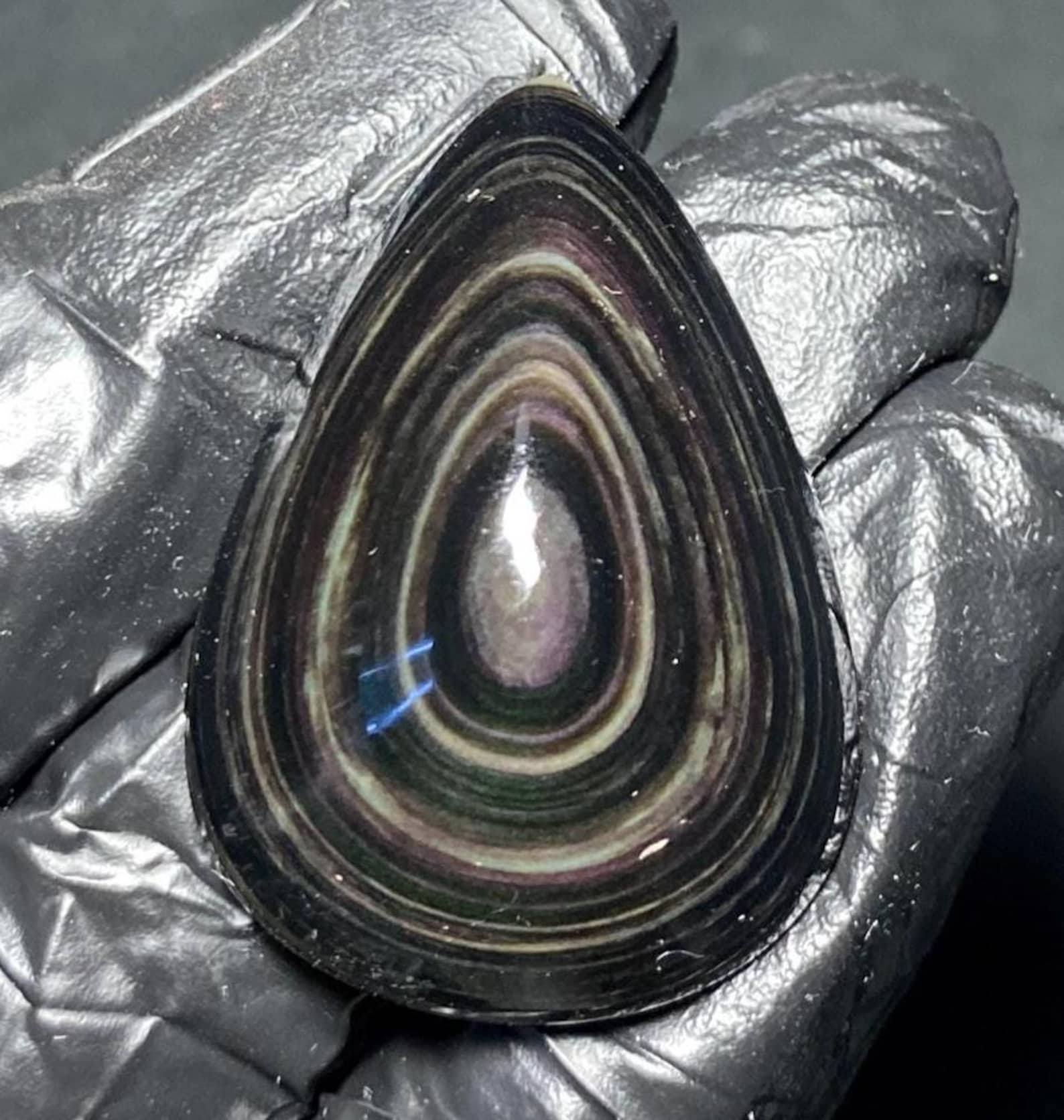 Beautiful Rainbow Obsidian Loose Cabochon – Natural Crystal Stone With ...