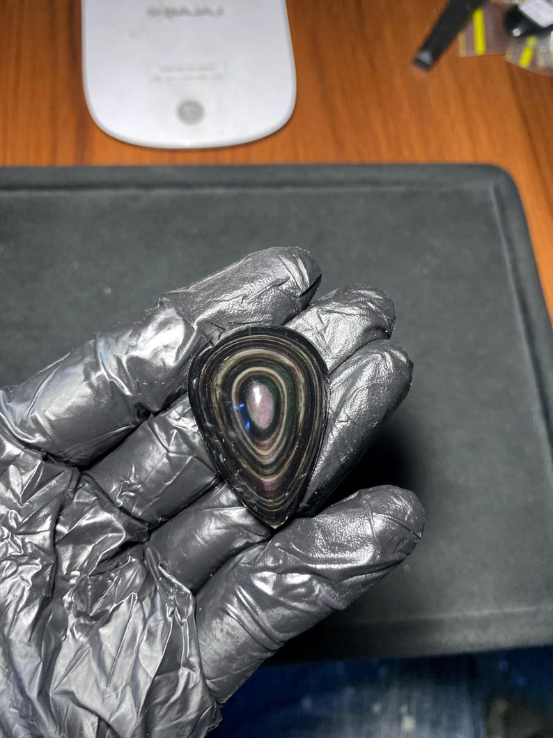 Beautiful Rainbow Obsidian Loose Cabochon – Natural Crystal Stone With ...