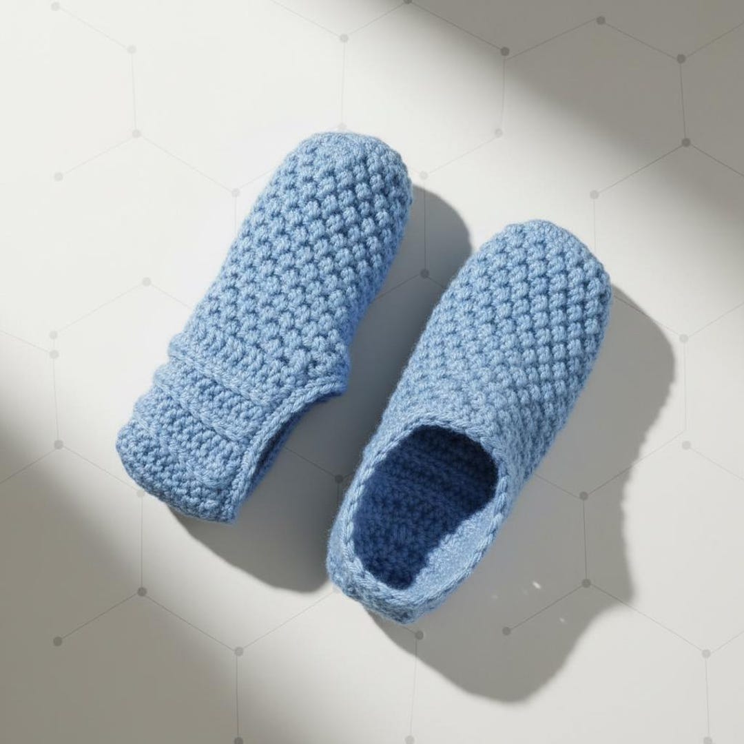 Easy Crochet Slipper Pattern for Women | Beginner One-skein PDF - Etsy