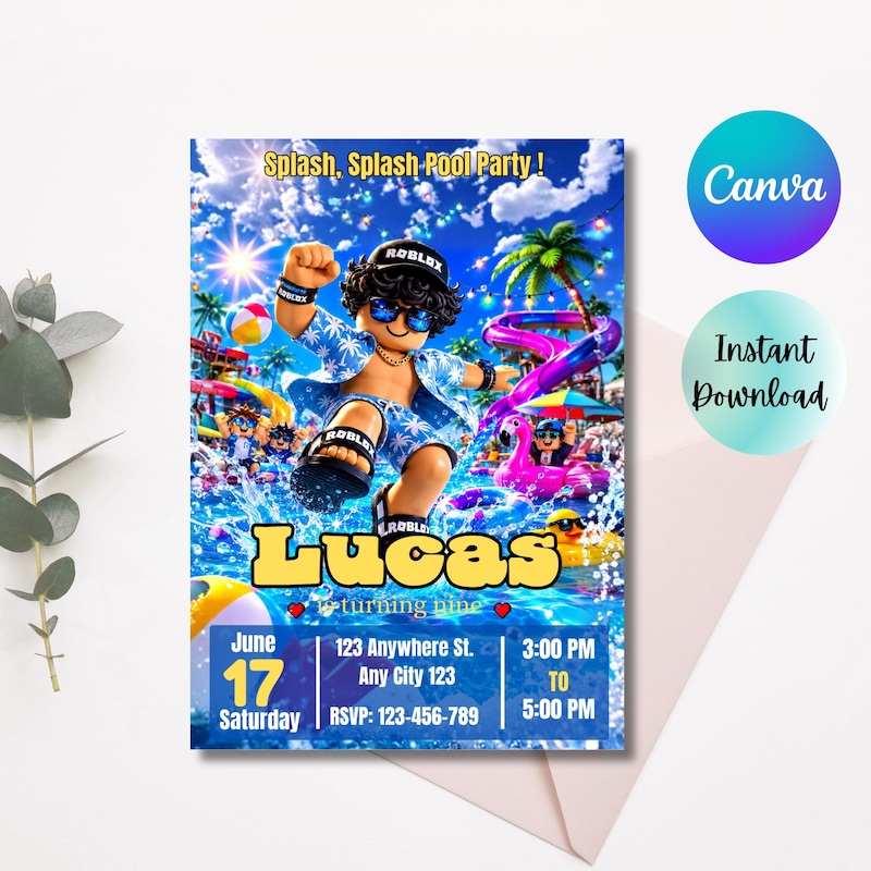 Roblox Theme Party Favors - Etsy