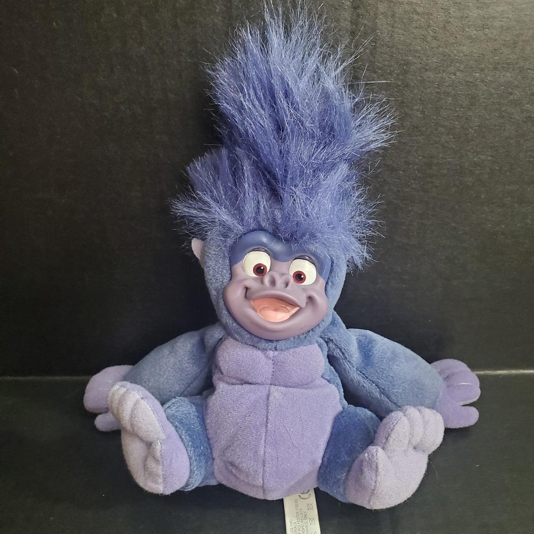 Disney 1999 Tarzan Baby Turk Plush Body With Vinyl Head Vintage Mattel ...