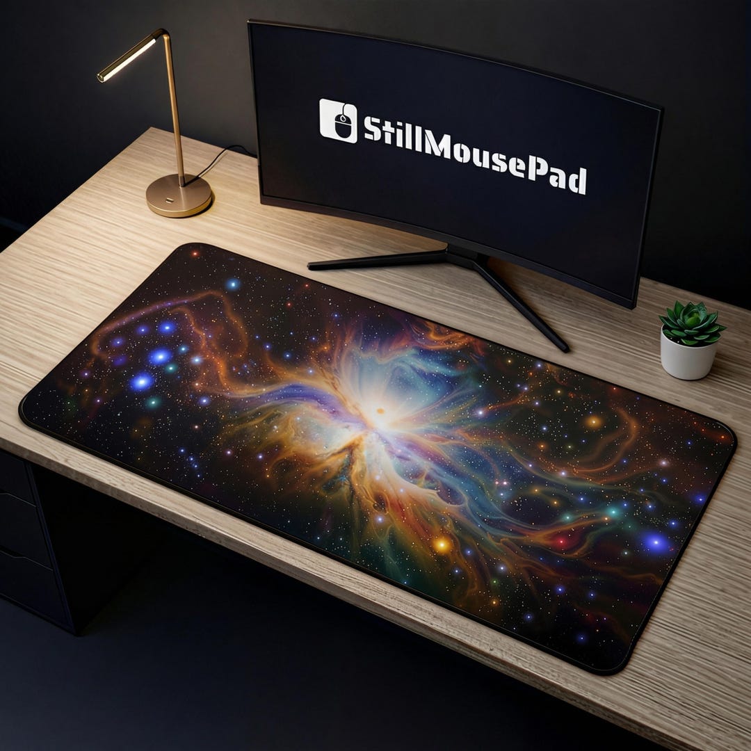 Cosmic Nebula Mouse Pad, Galaxy Space Desk Mat, Universe Gaming ...