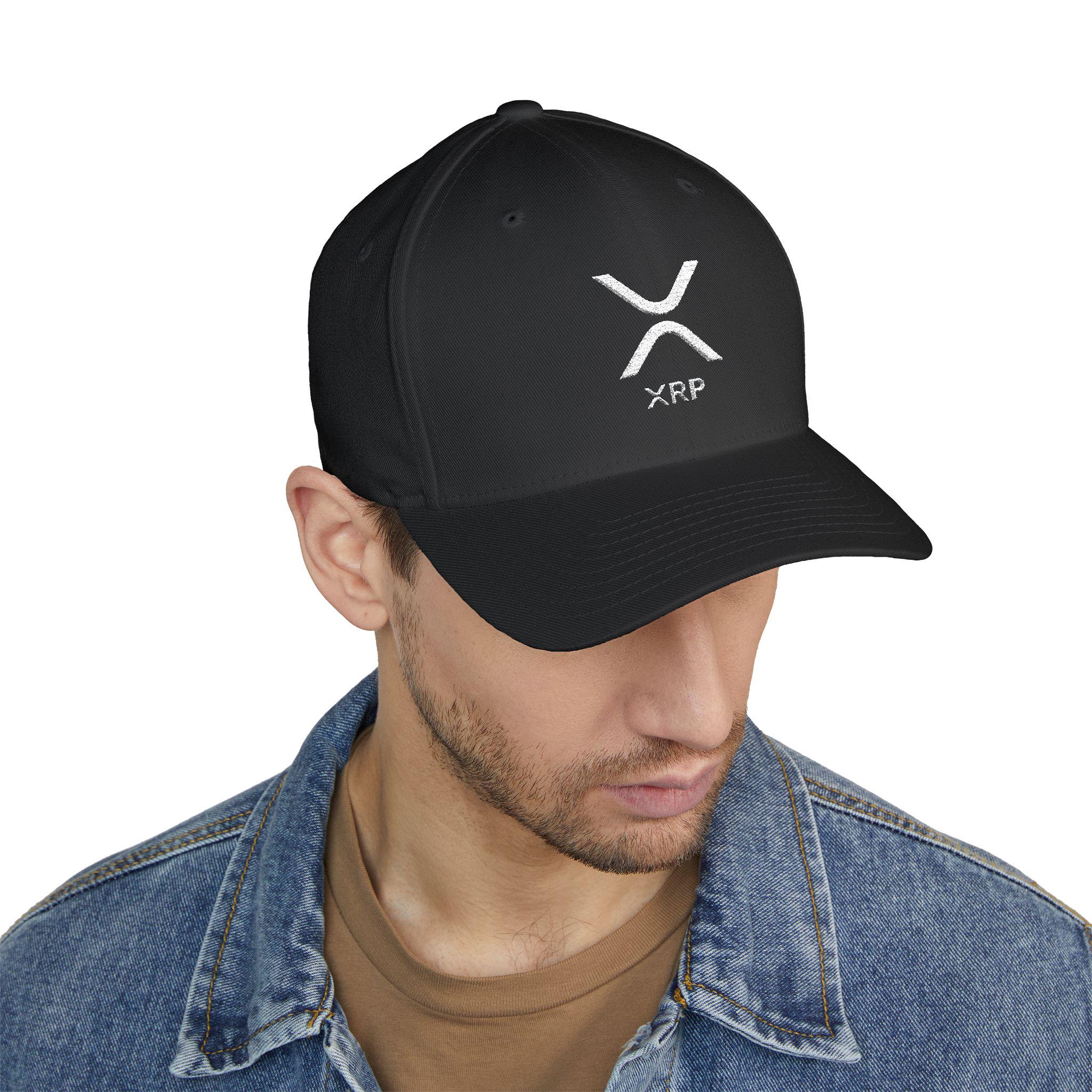 Xrp Logo Embroidered Cap Structured Closed Back Hat Etsy 8292