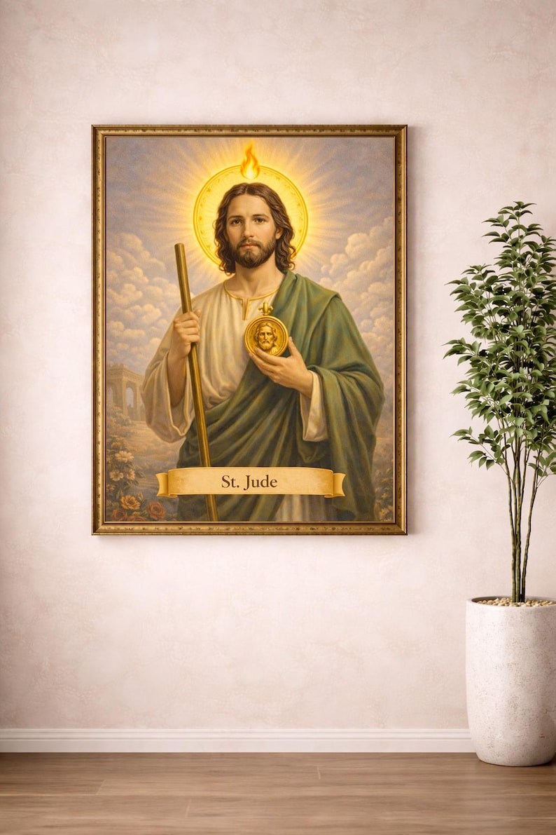 St Jude Wall Art Printable, Patron Saint of Hope (digital Download) - Etsy