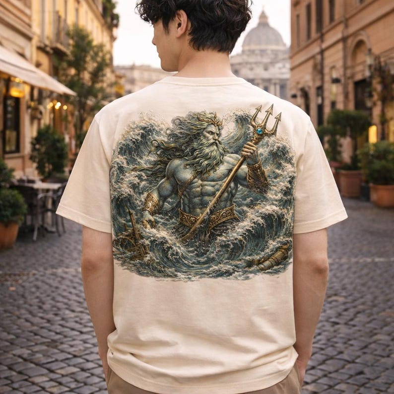 Poseidon Digital Art – Greek God of the Sea, Mythology Illustration ...