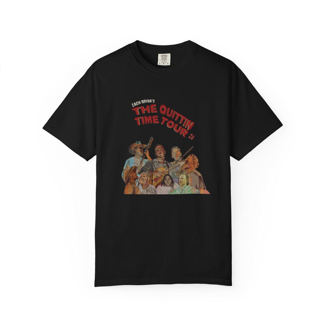 The Quittin Time Tour T-shirt | Vintage Band Portrait Tee - Etsy