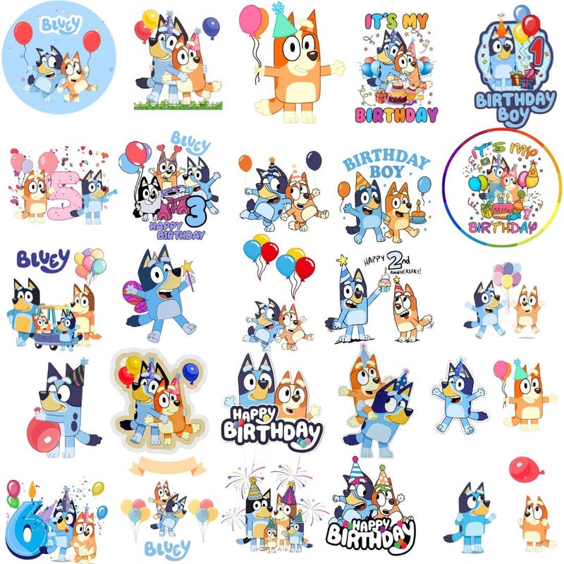 Bluey Dad Birthday Cards - Etsy