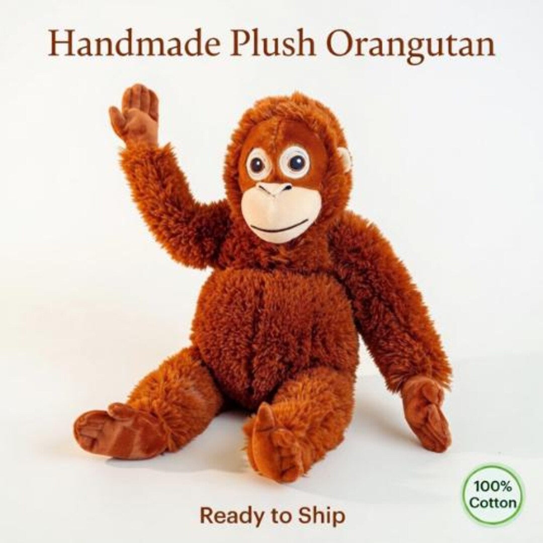 Monkey Plush Backpack Cute Gorilla Stuffed Animal Shoulder Bag Cartoon ...