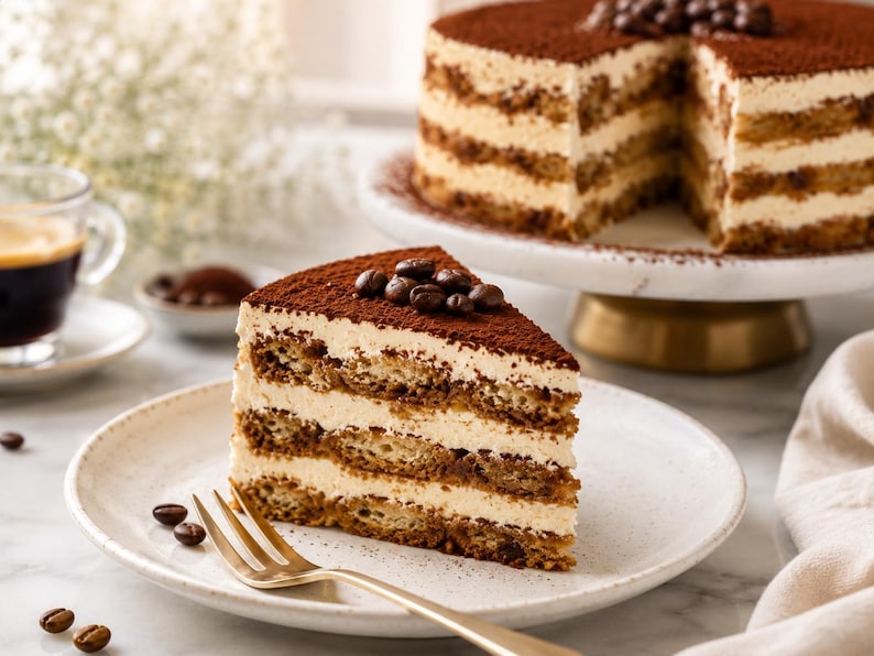Tiramisu Cake Recipe Pdf, Instant Download, Coffee Mascarpone Dessert ...
