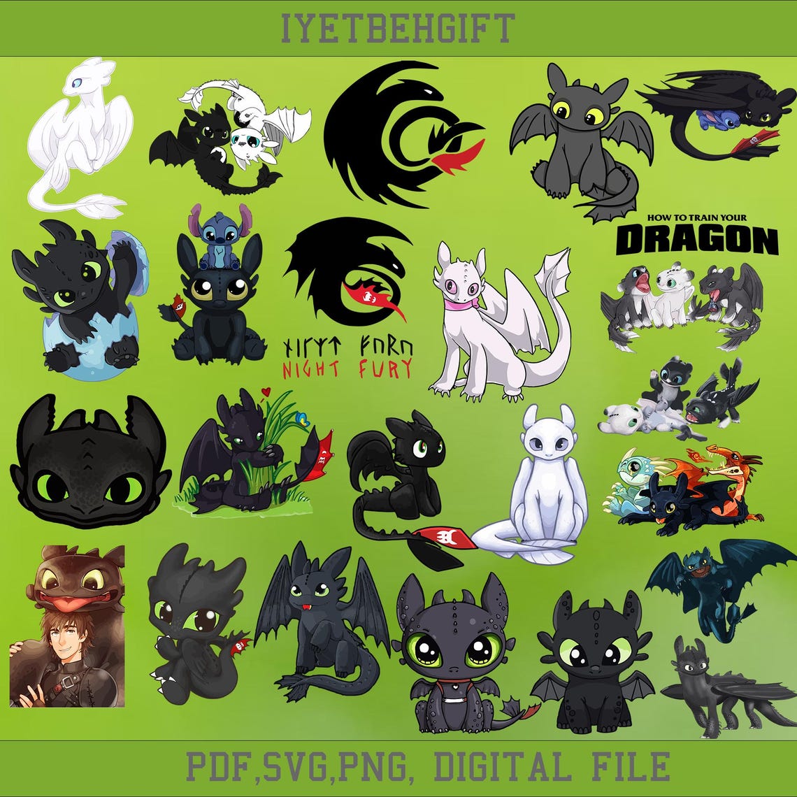 Layered How To Train Svg Dragon Svg Png Pdf Toothless Digital File