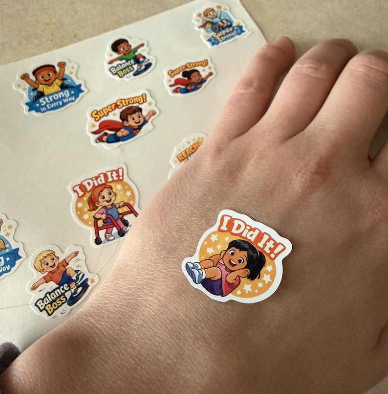 Inclusive Kids Exercise Stickers | Diverse Abilities, PT OT Therapy ...