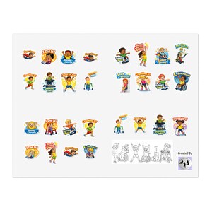 Inclusive Kids Therapy Stickers: DEI Representation, Pediatric Physical ...