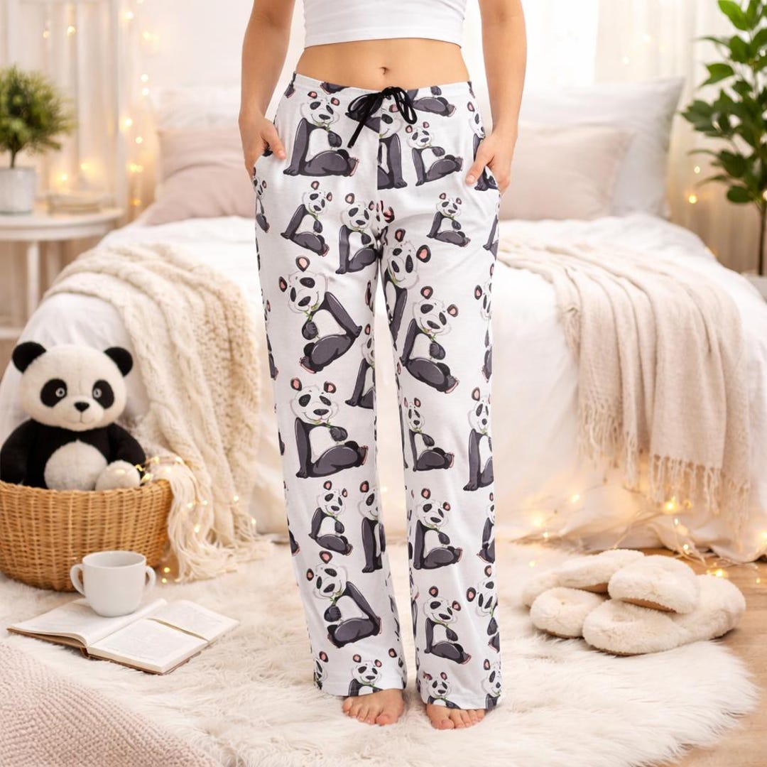Panda Pajama Pants | Playful Print, Soft Loungewear - Etsy
