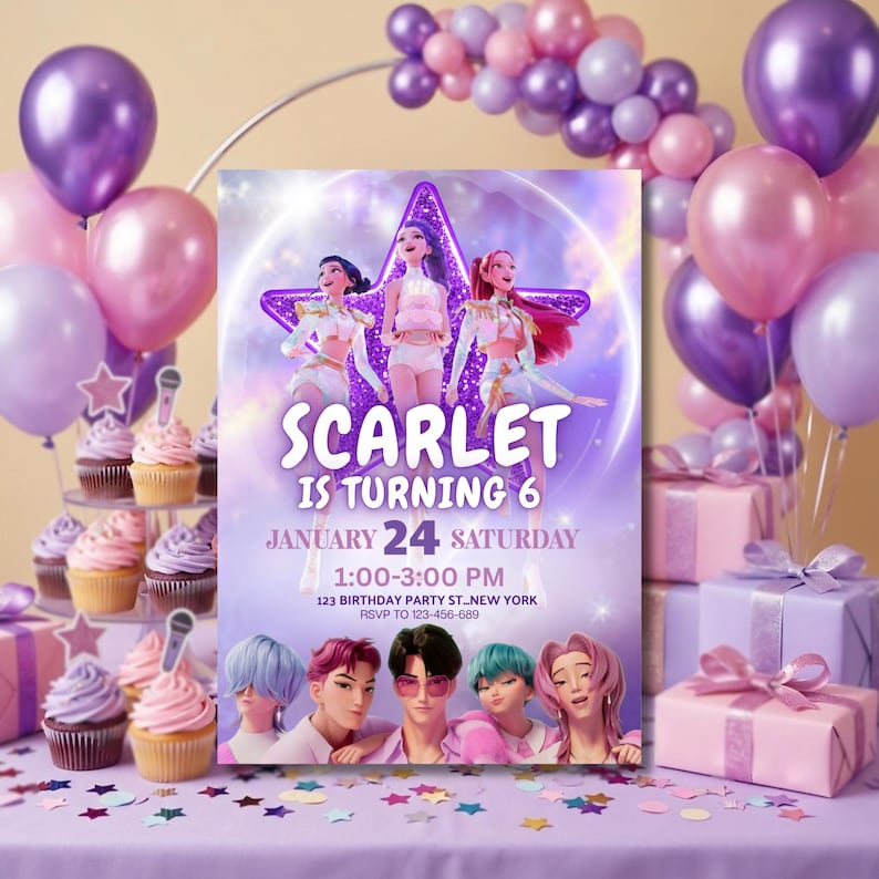Birthday Invitation | Themed Party Invite (digital Download) - Etsy