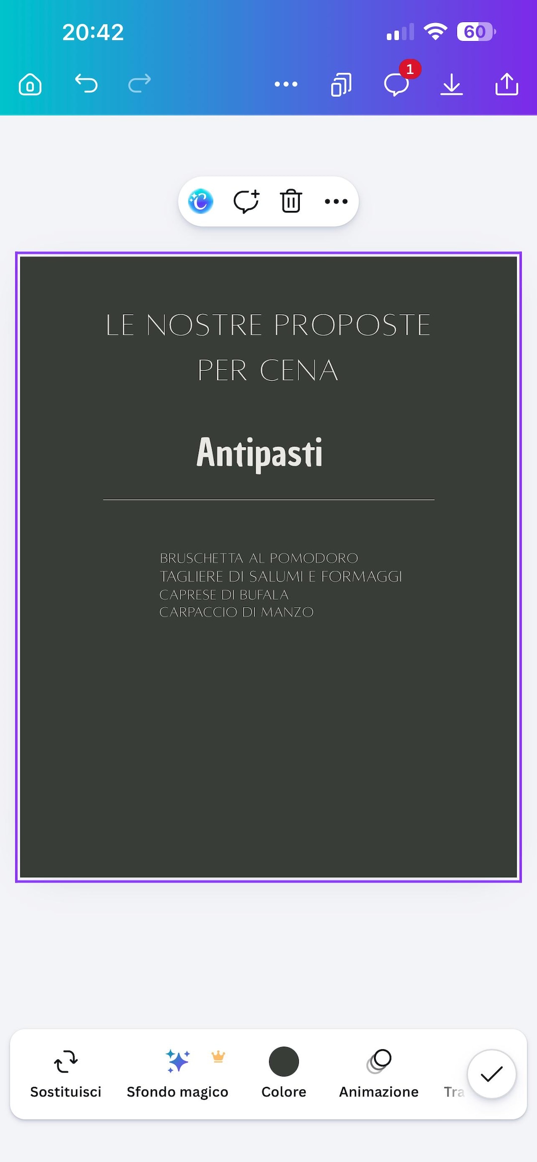 Elegant, Editable Restaurant Menu in Canva | Italian Dinner Menu ...