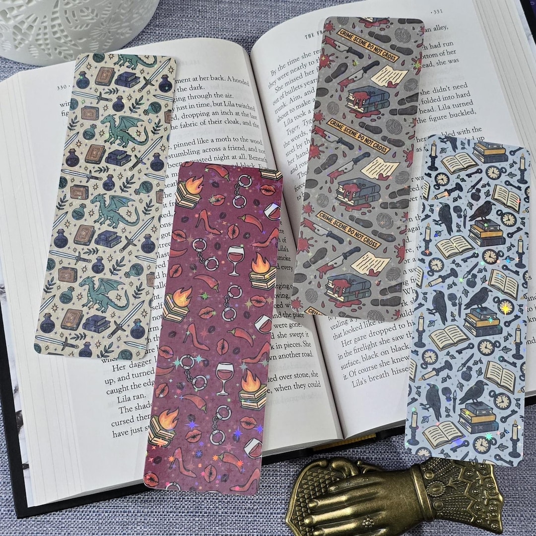 Book Genre Themed Bookmarks, Laminated Front and Back - Etsy