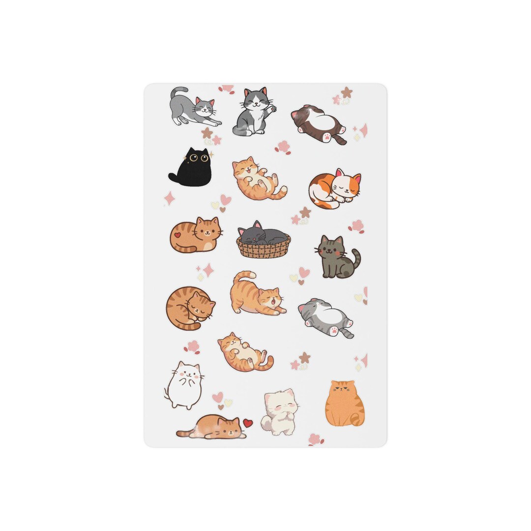 Kawaii Cat Stickers | Temporary Tattoos - Etsy