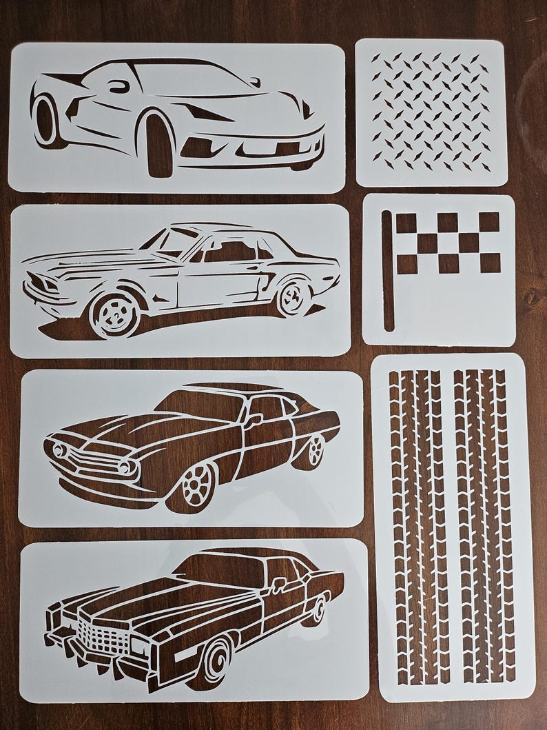 Car Stencil Pack - Etsy