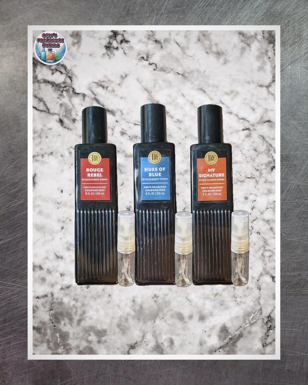 Men’s Cologne Bundle | Clean/aquatic/woody | 2ml Sample/decant/travel ...