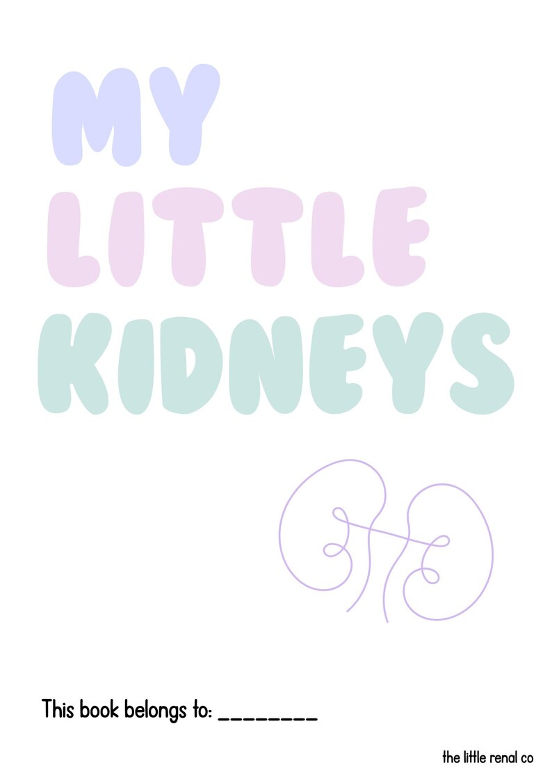 Chronic Kidney Disease Colouring Book | CKD Printable for Kids | Renal ...