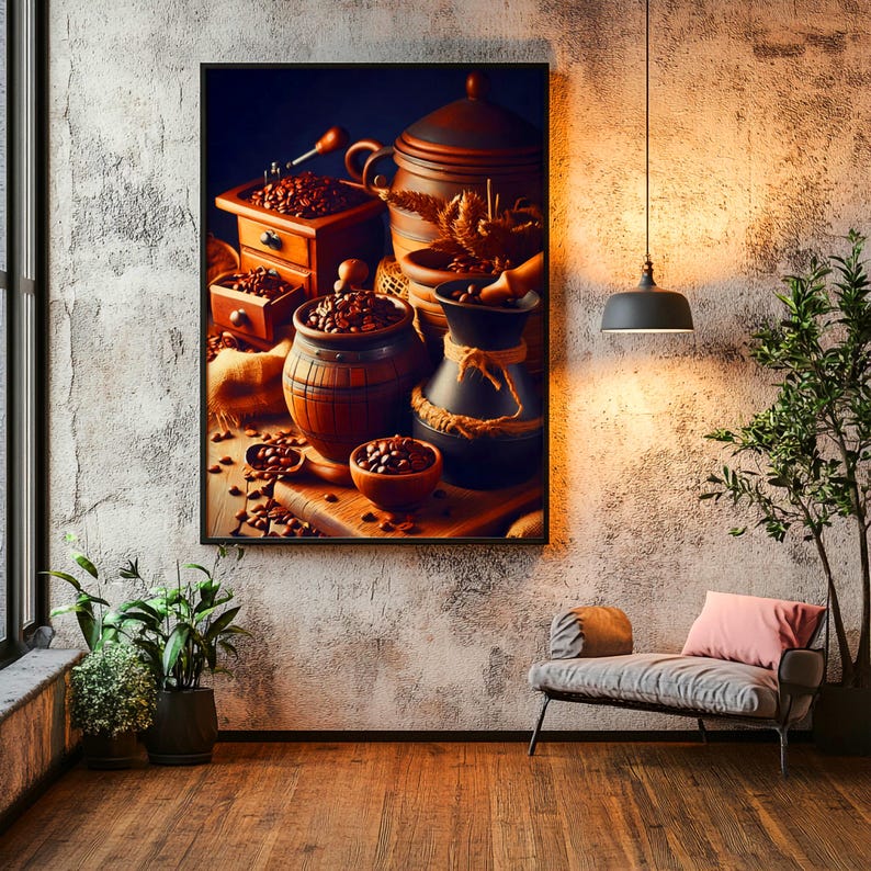 Rustic Coffee Still Life Photography: Vintage Grinder, Dark Moody ...