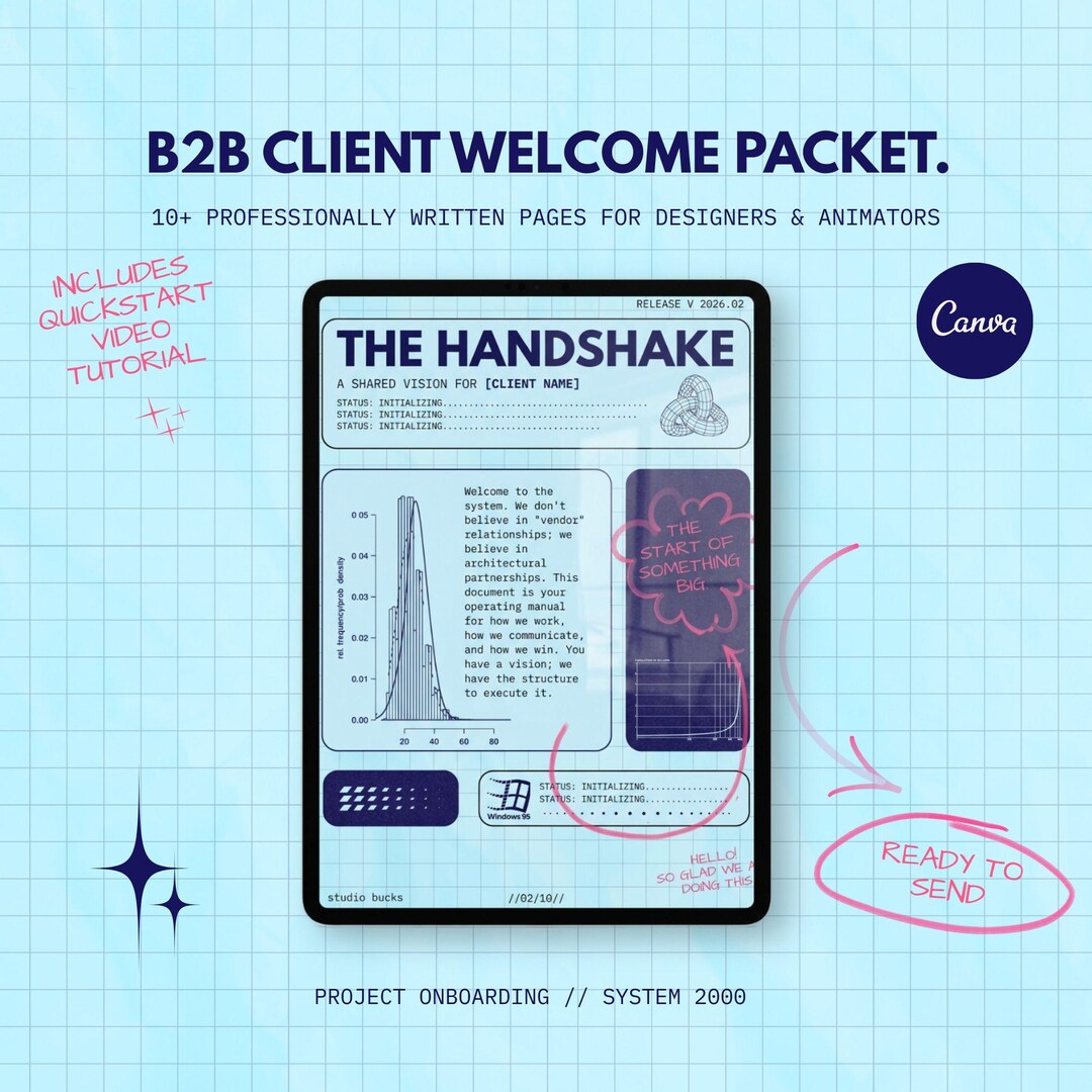 Client Welcome Packet Canva Template | Professional Onboarding Guide ...