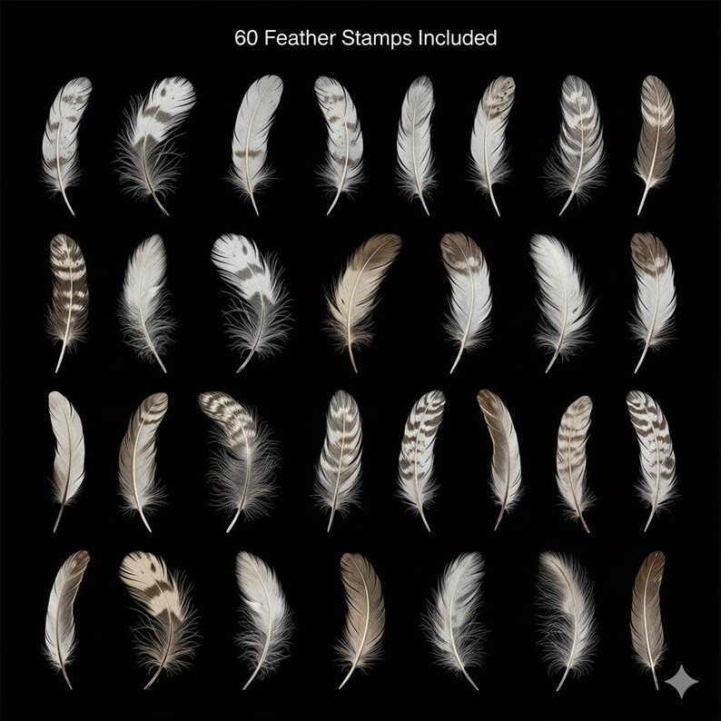260 Animal Fur & Feather Brush Bundle for Procreate and Photoshop ...