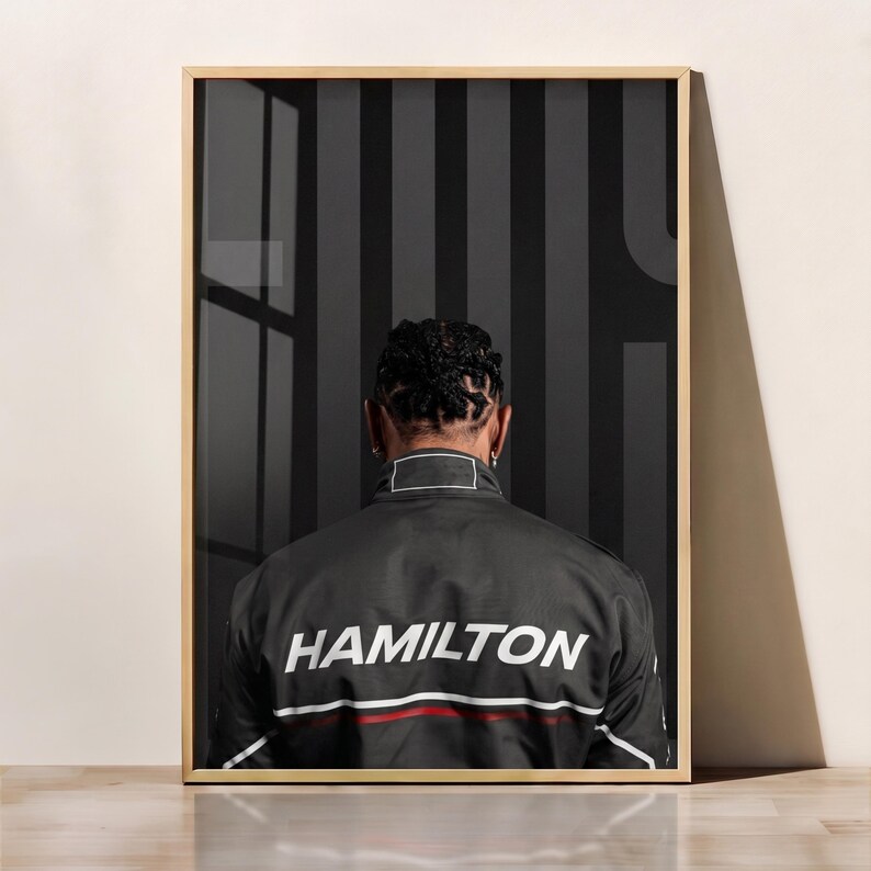 Lewis Hamilton Formula 1 Poster | F1 Wall Art Print | Motorsport Decor ...