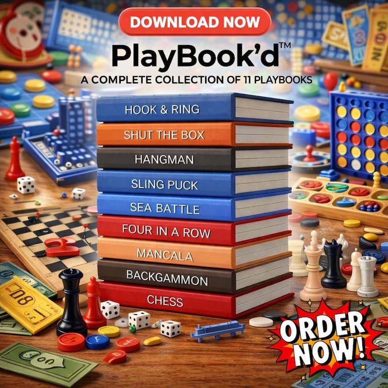 3d Printed Book Board Games - Etsy