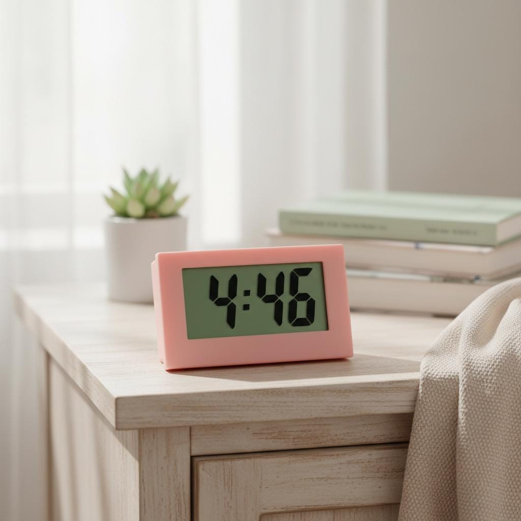 Mini Digital Desk Clock, Portable LCD Date Clock, Silent Electronic ...