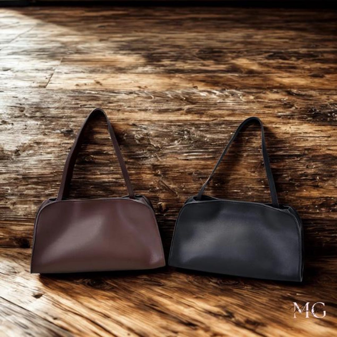 Genuine Leather Shoulder Bag for Women, Minimalist Crossbody Handbag ...