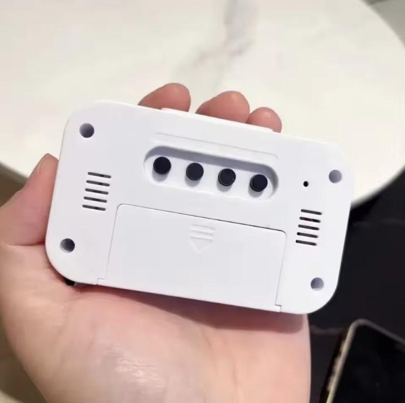 Mini Digital Alarm Clock – Silent, Bedside, With Temperature - Etsy