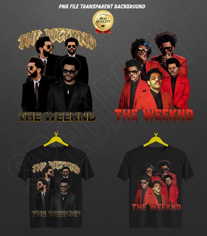 The Weeknd PNG Files; Digital Download. PNG Ready Print to T Shirt - Etsy