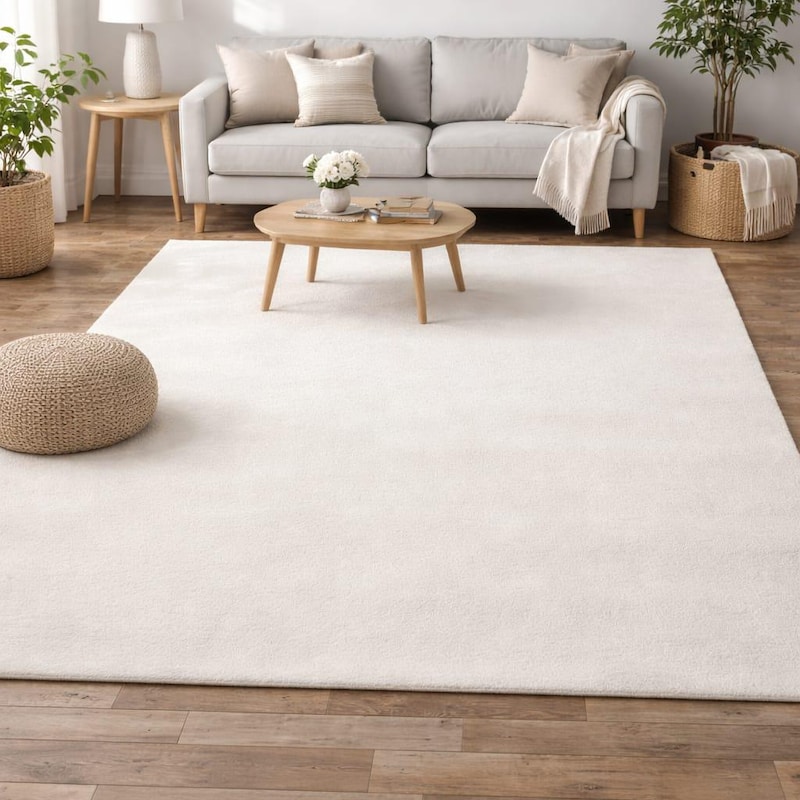 Ivory Round Rugs - Etsy