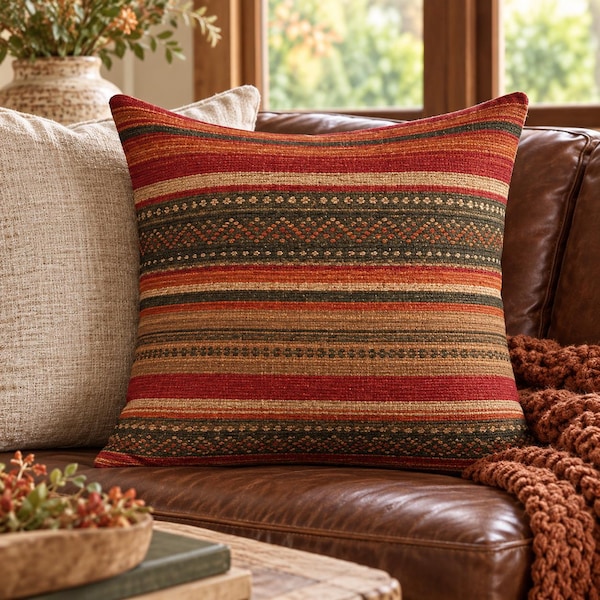 Rust Southwestern Pillows - Etsy