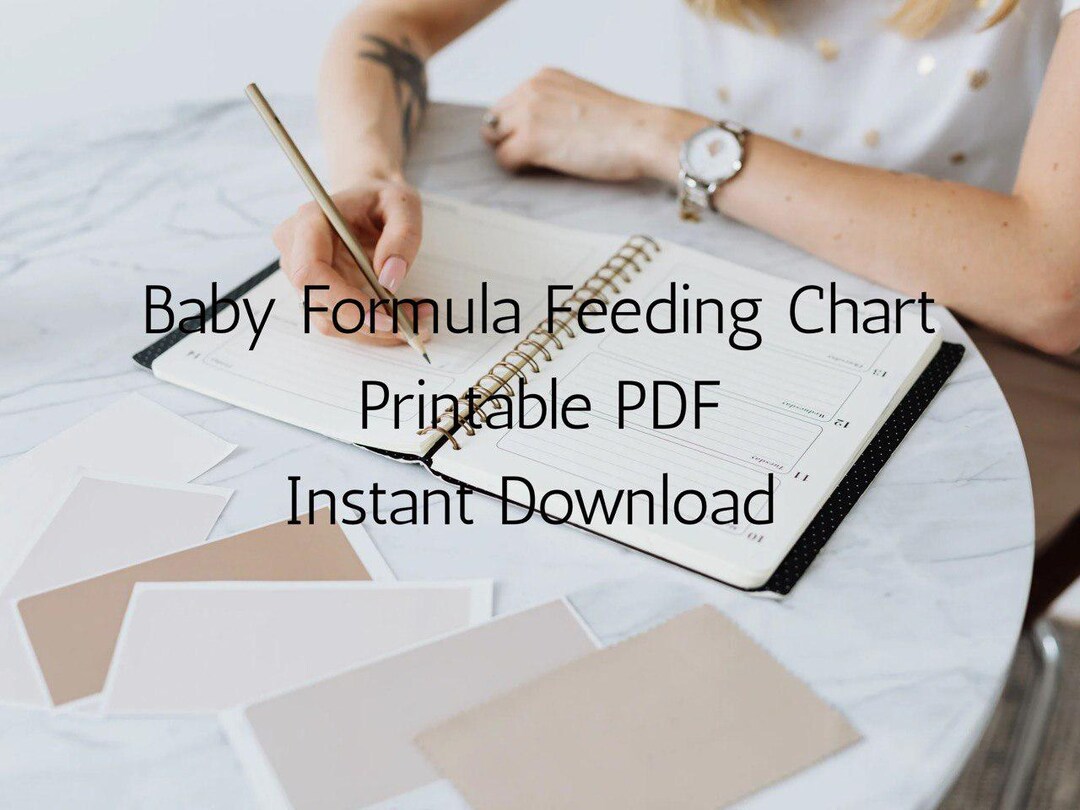 Baby Formula Feeding Chart I Formula Feeding Printables I Baby Feeding ...
