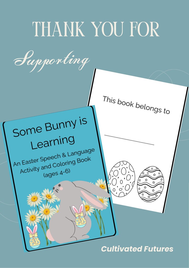 Easter Speech and Language Activity Book for Preschoolers. - Etsy