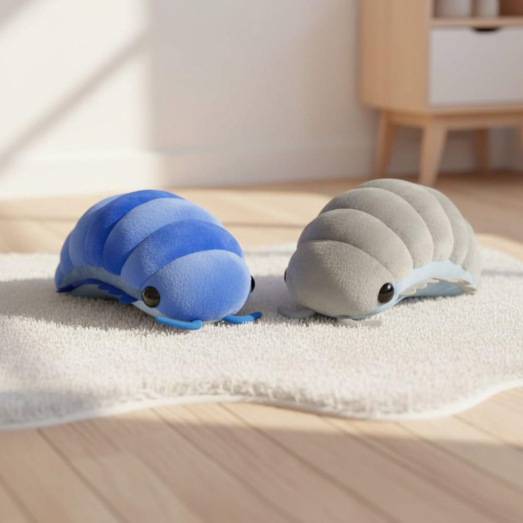 Trilobite Plush Toy Blue Ocean Sea Creature Pillow Cute Marine Animal ...