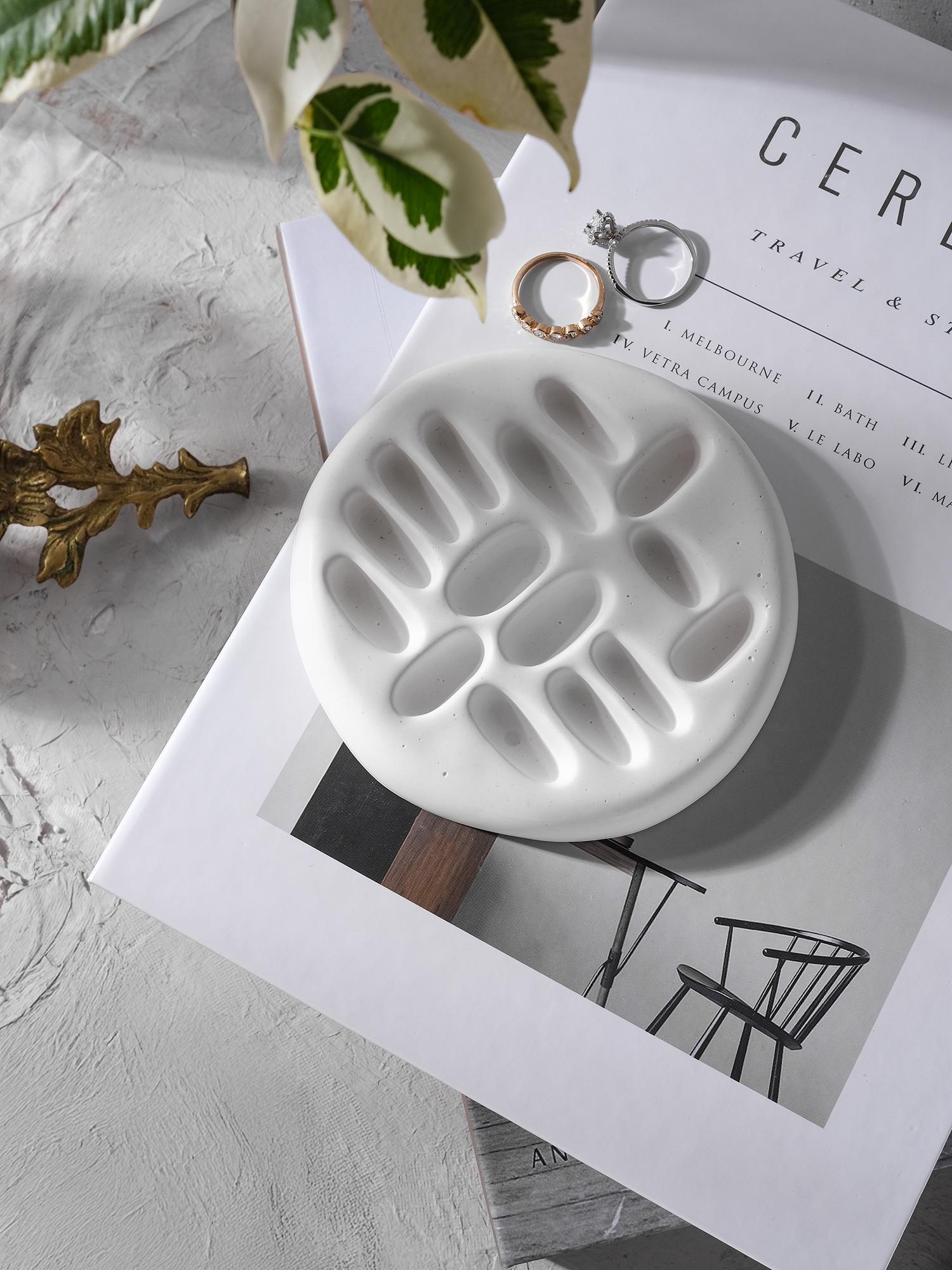 Stone Ring Holder Dish – Minimalist Jewelry Organizer Tray - Etsy