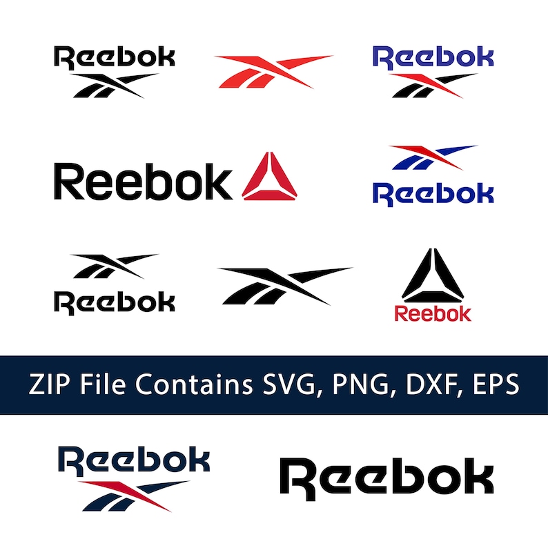 Reebok Vector Logo Bundle (svg, Png, Dxf, Eps) (digital Download) - Etsy