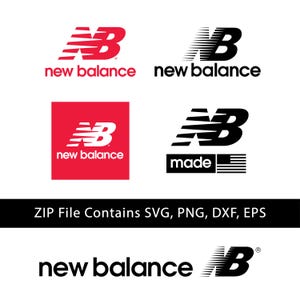 New Balance Logo, Vector Cut Files (svg, Png, Eps, Dxf) (digital ...