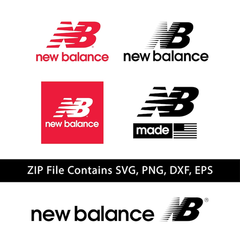 New Balance Logo, Vector Cut Files (svg, Png, Eps, Dxf) (digital ...