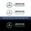 Mercedes AMG Petronas F1 Team Logo - Vector Bundle (.ai, .svg, .png ...
