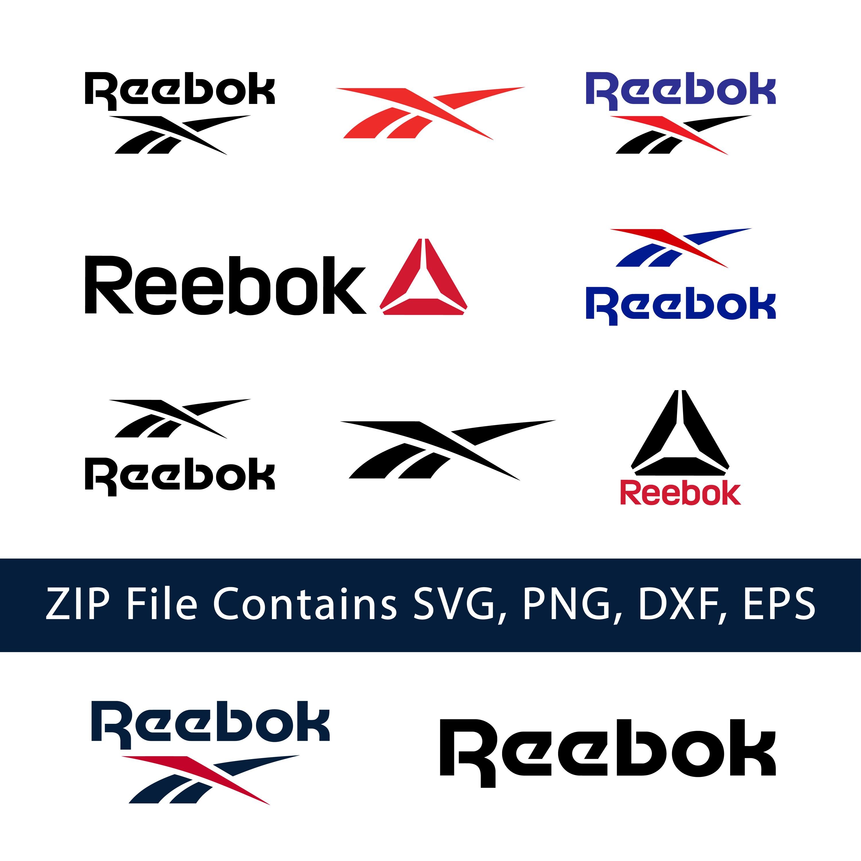 Reebok Vector Logo Bundle (svg, Png, Dxf, Eps) (digital Download) - Etsy